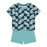 H&H Kids' Print Shorty Pyjama Gift Set Green Light | The Warehouse