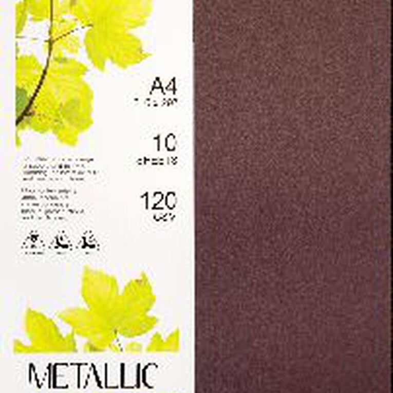 Direct Paper Metallic Paper 120gsm Ruby A4 10 Pack Red Mid | The Warehouse