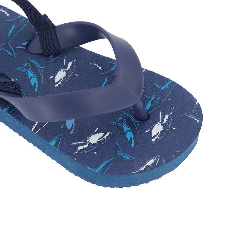 Young Original Junior Kids' Recycled Printed Jandals Blue Mid | The ...
