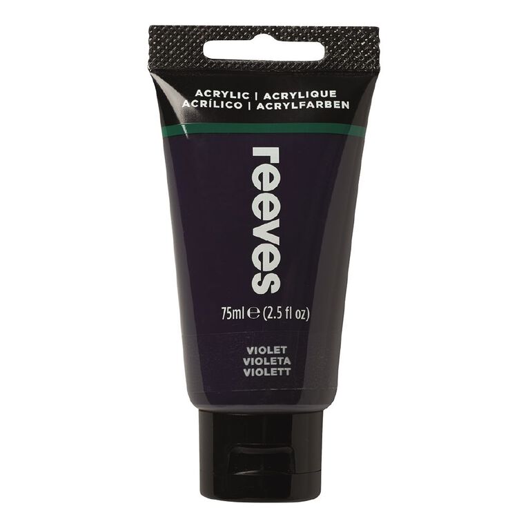 Reeves Fine Acrylic Paint Violet 75ml Purple | The Warehouse