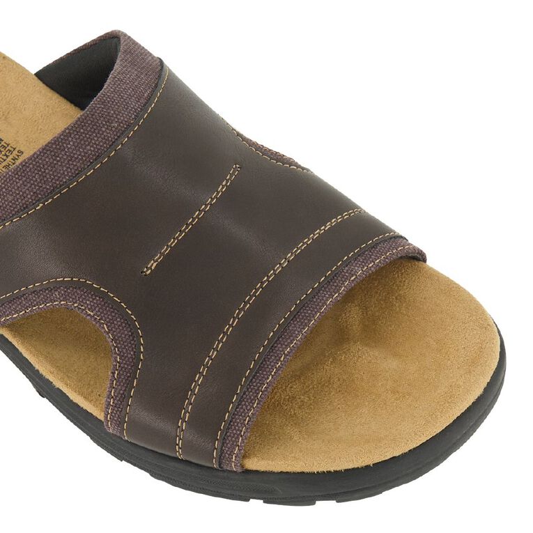 H&H Men's Shay Sandals Brown Dark | The Warehouse