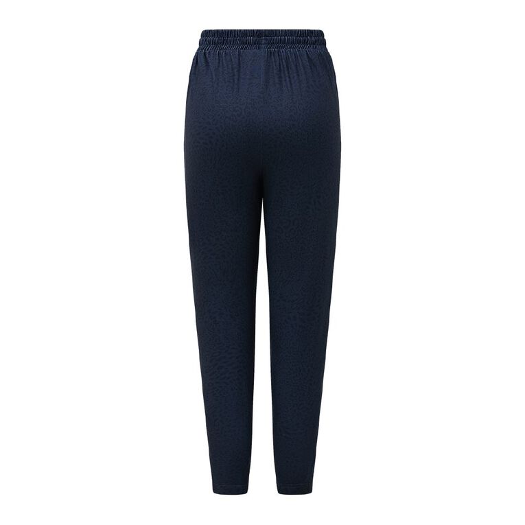 H&H Women's Stretch Printed Harem Pants Navy | The Warehouse