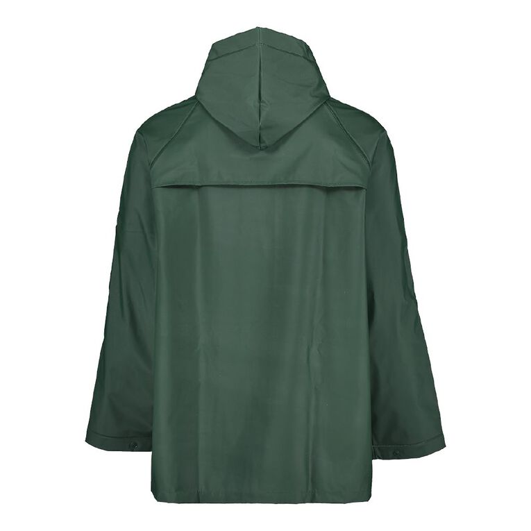 Rivet PVC Rain Jacket Green Mid | The Warehouse