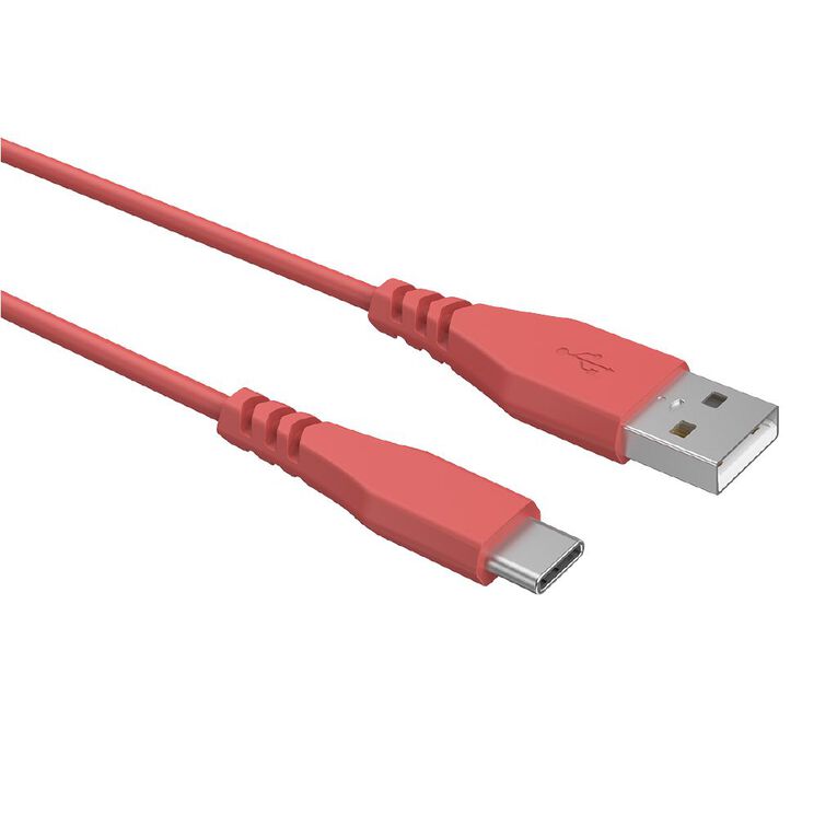 Tech.Inc USB-C Cable 1m Burnt Orange Orange | The Warehouse