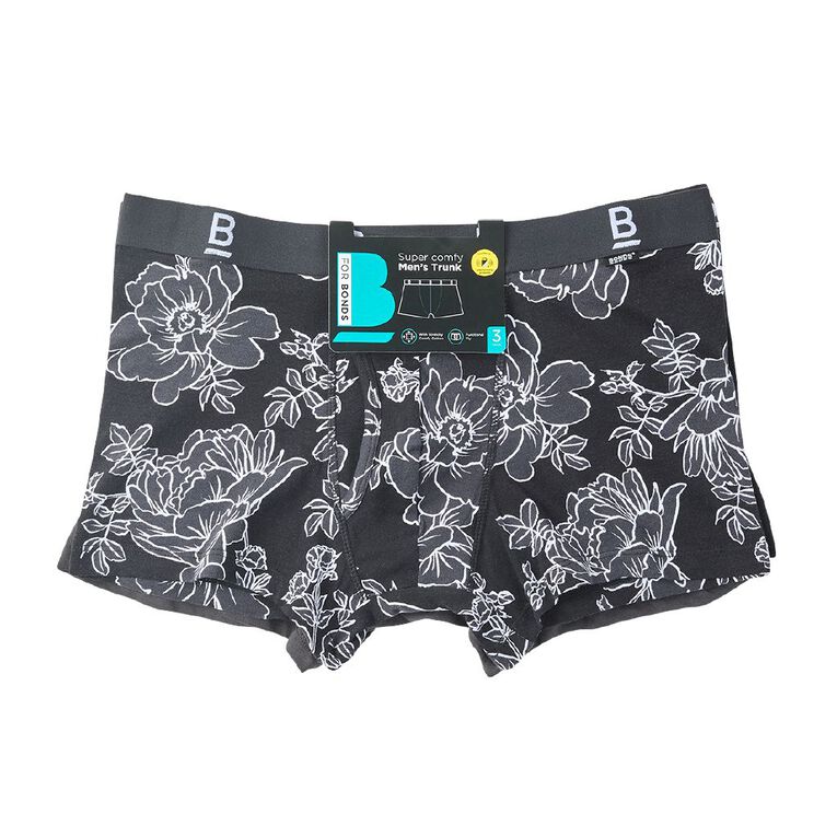 B FOR BONDS Men's Trunks 3 Pack Black | The Warehouse