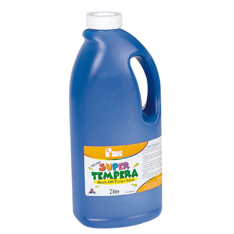 FAS Paint Super Tempera Blue Mid 2L Blue Mid | The Warehouse