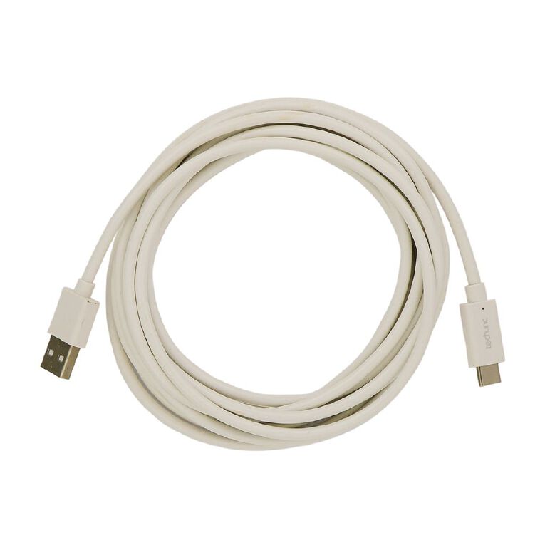 Tech.Inc USB-A to USB-C Cable - 3m | The Warehouse