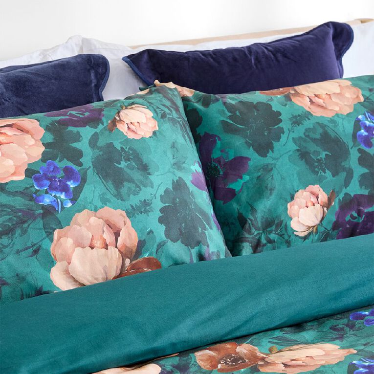 Living & Co Cotton Duvet Cover Set Petal Multi-Coloured King Multi ...