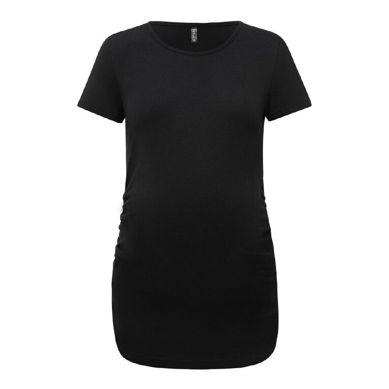 H&H Maternity Basic Tee Black | The Warehouse