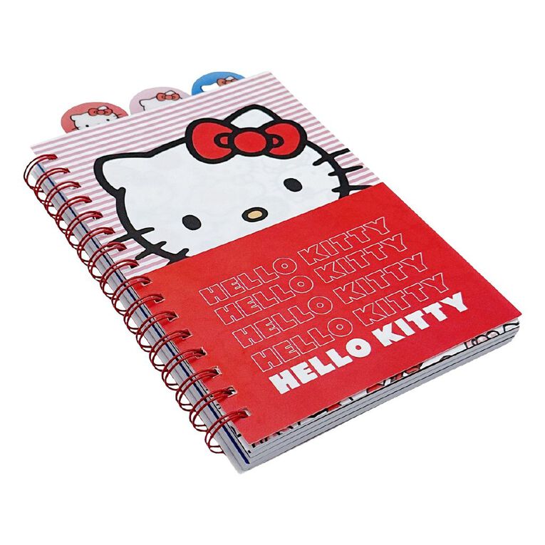Hello Kitty Sprial Note Book With Dividers A5 | The Warehouse