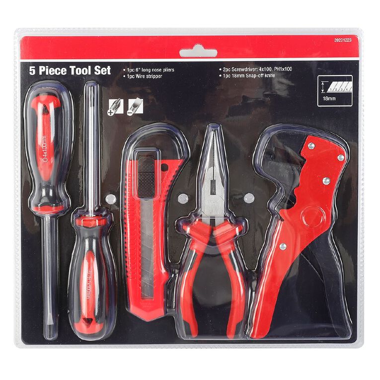Tool Set 5 Piece | The Warehouse