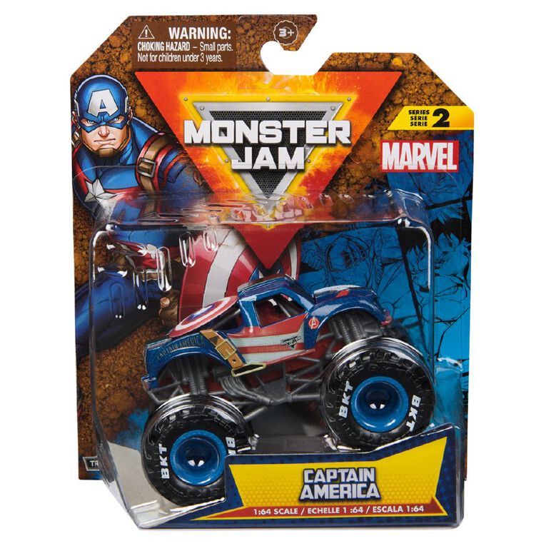 Monster Jam Marvel 1:64 Single Pack Assorted Assorted | The Warehouse