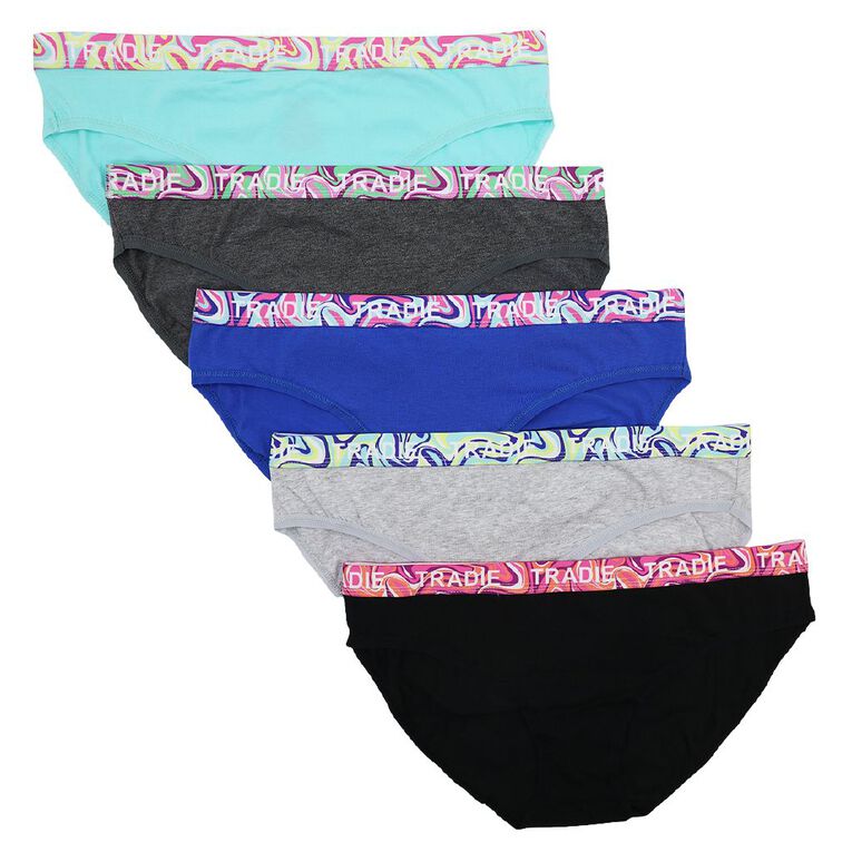 Tradie Women's Bikini Briefs 5 Pack Multi-Coloured S25 GELATO | The ...