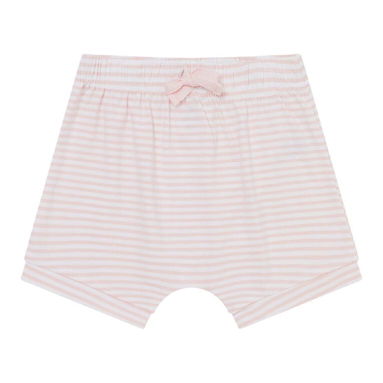 Young Original Babys' Plain Shorts 2 Pack Pink Light | The Warehouse