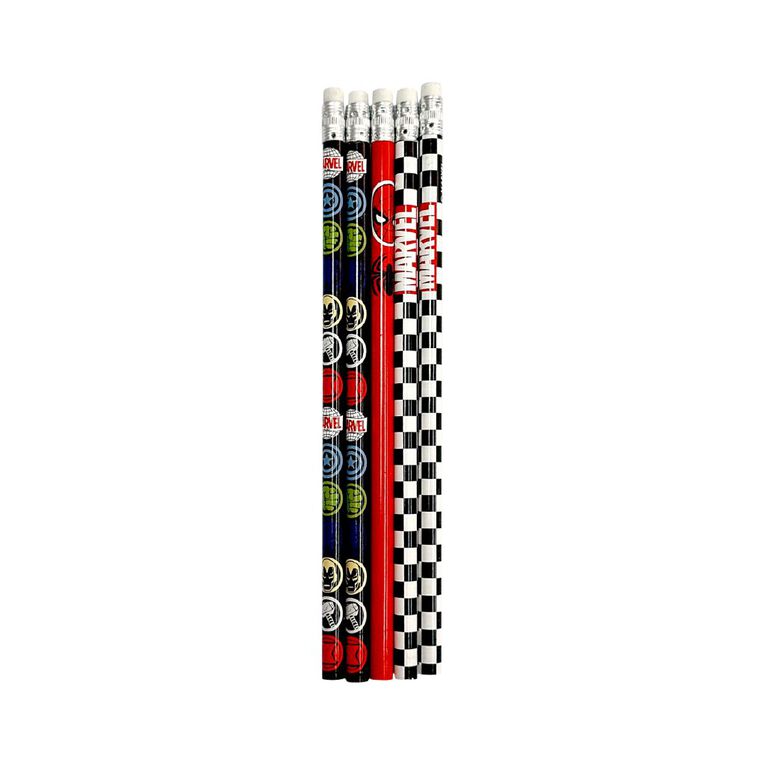 Marvel Pencils 5 Pack | The Warehouse
