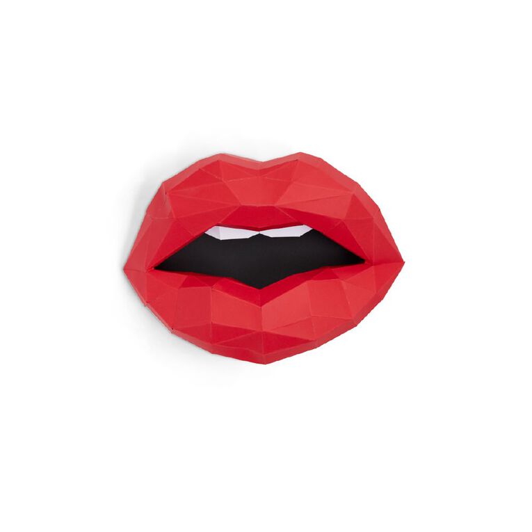 Future Useful Crafty 3D Paper Craft Sculpture Lips | The Warehouse