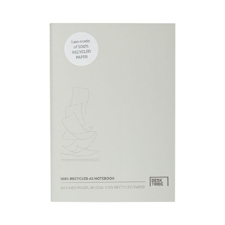 Desk Tribe Notebook Recycled Paper Cover A5 | The Warehouse