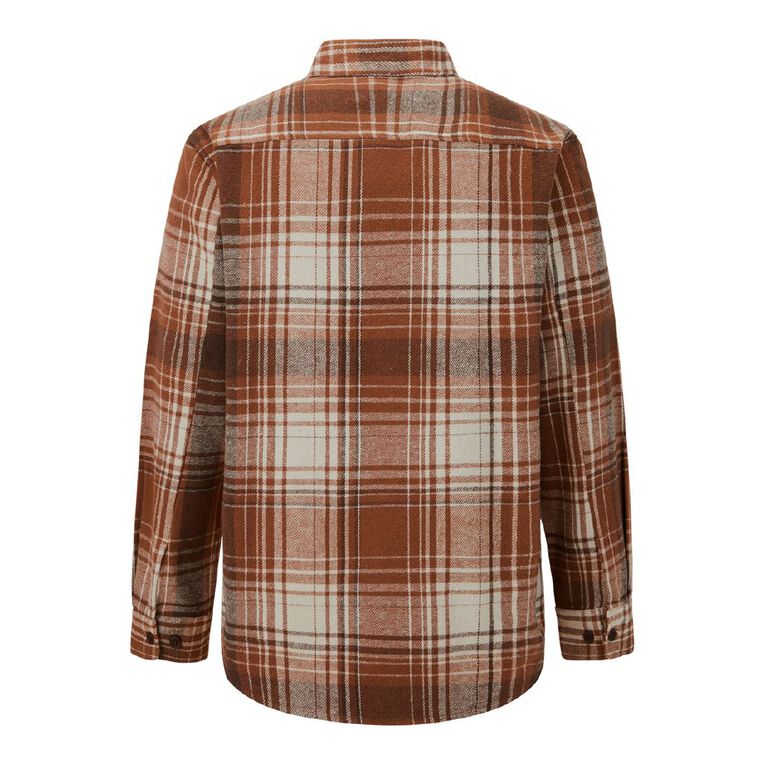 H&H Men's Shacket Brown Mid | The Warehouse