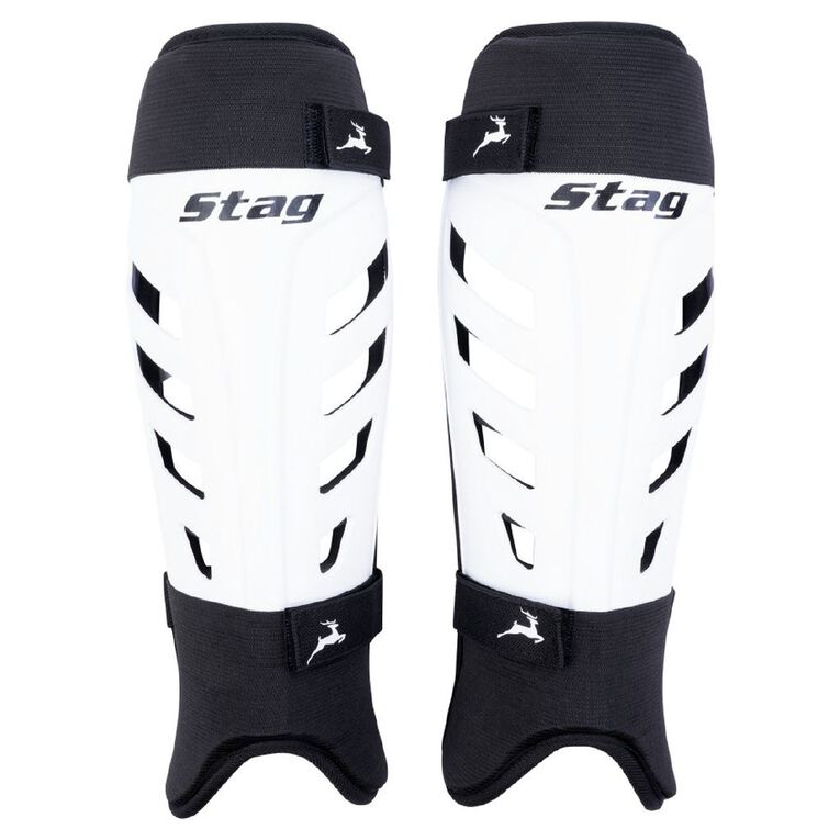 Stag S2 Shinguard Ergonomic Fit 100% TPU Black/White Medium Black/White ...
