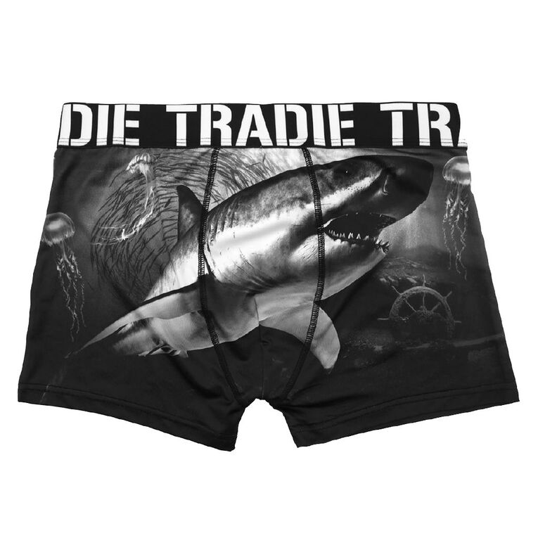 Tradie Men's Work Surf Trunks Black/Grey | The Warehouse
