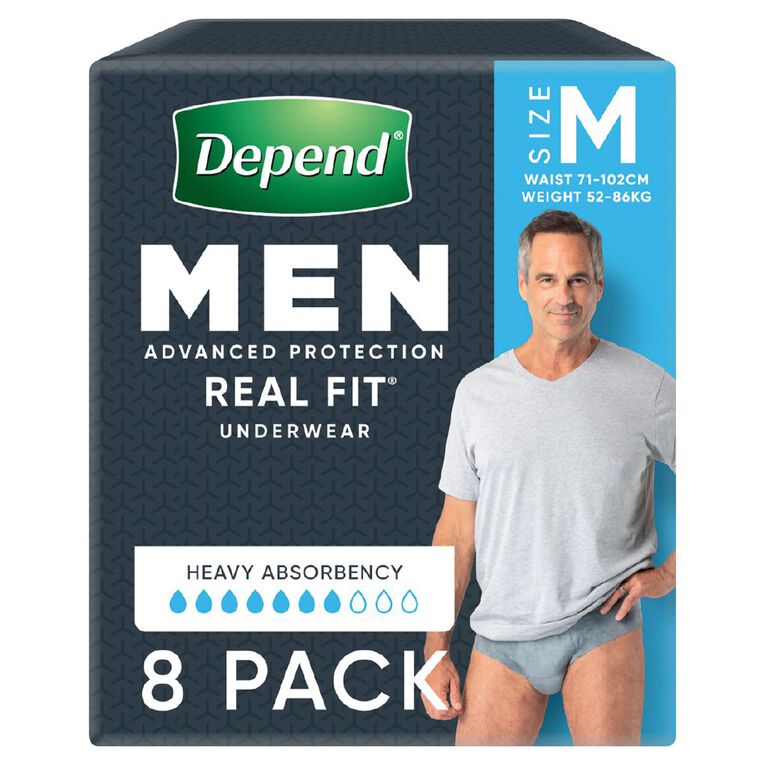 Depend Depend Adultcare Realfit Male Underwear Medium | The Warehouse