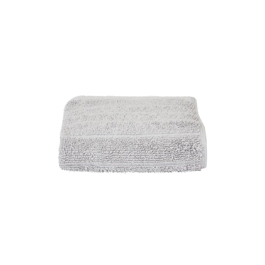 Living & Co Organic Cotton Face Cloth Rib 30cm x 30cm Grey Mid | The ...