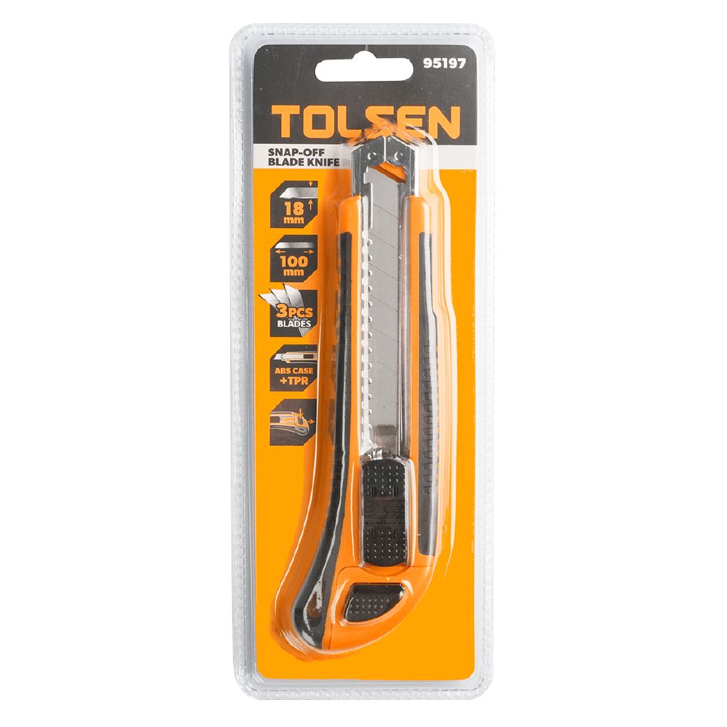 Tolsen Snap Off Blade Knife 18mm x 100mm | The Warehouse