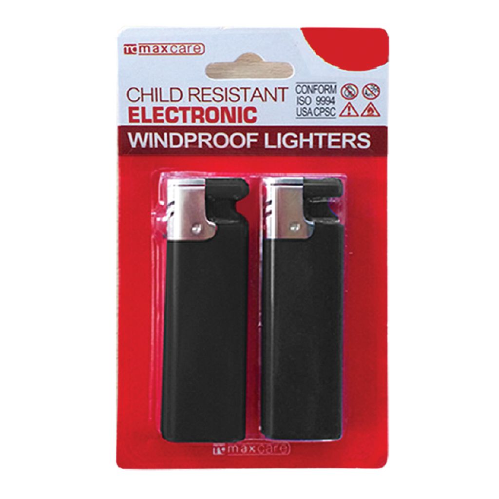 Maxcare Lighter Windproof 2 Pack | The Warehouse