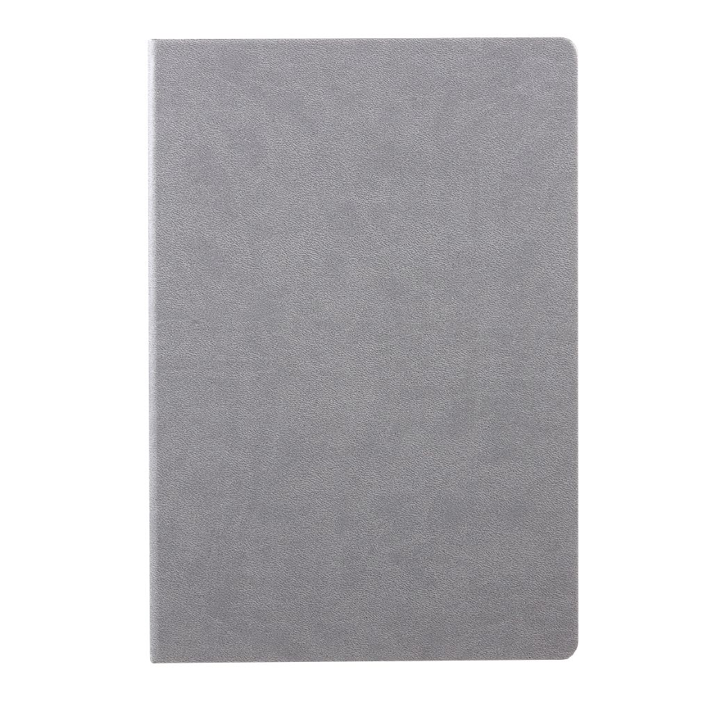 WS Hardcover PU Notebook Grey Mid A4 Grey Mid | The Warehouse