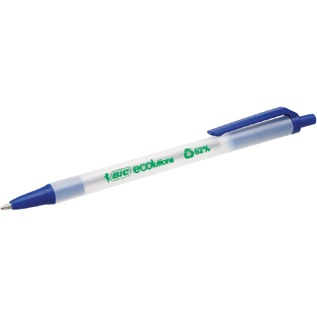 Bic Clic Stic ECOlutions Retractable Ballpoint Pen Blue | The Warehouse