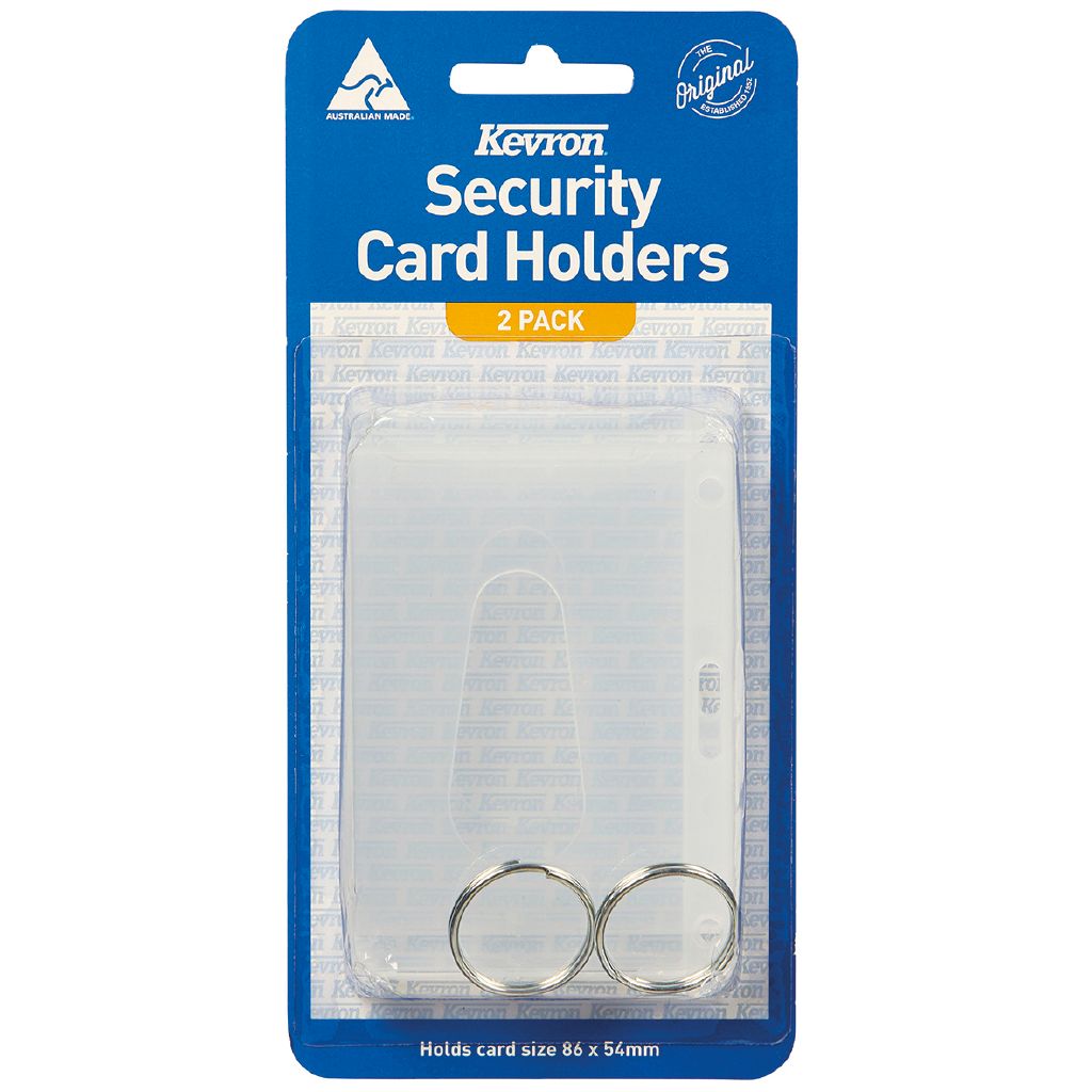 Kevron Access And Security Card Holders 2 Pack Clear Clear Clear | The ...