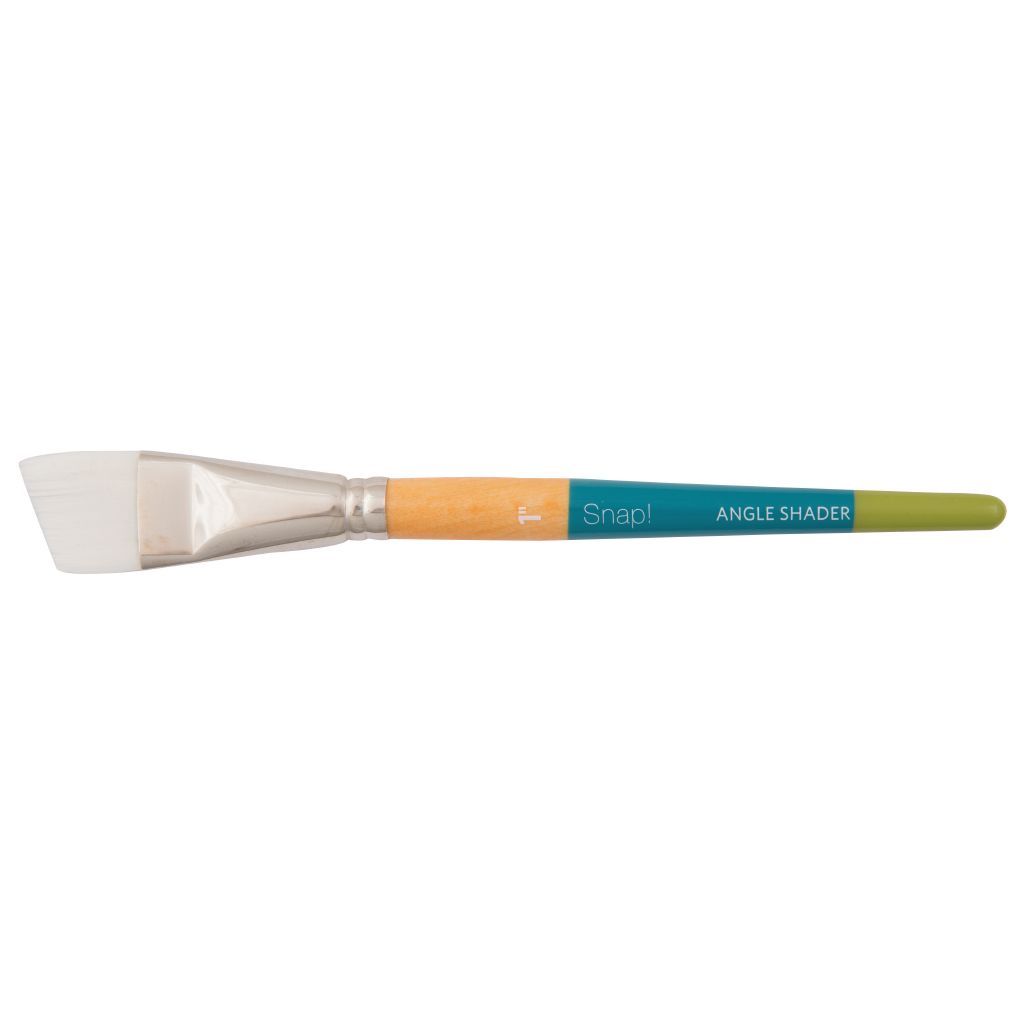 Princeton Snap Brush Short Handle Taklon Angle Shader 1 White White ...