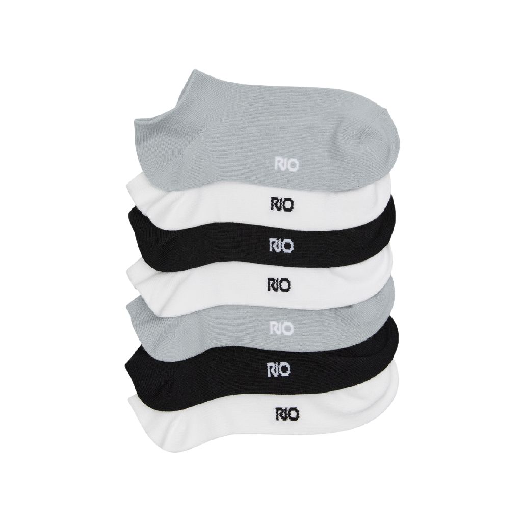 Rio Women's Active Trainer Socks 7 Pack Black/White | The Warehouse