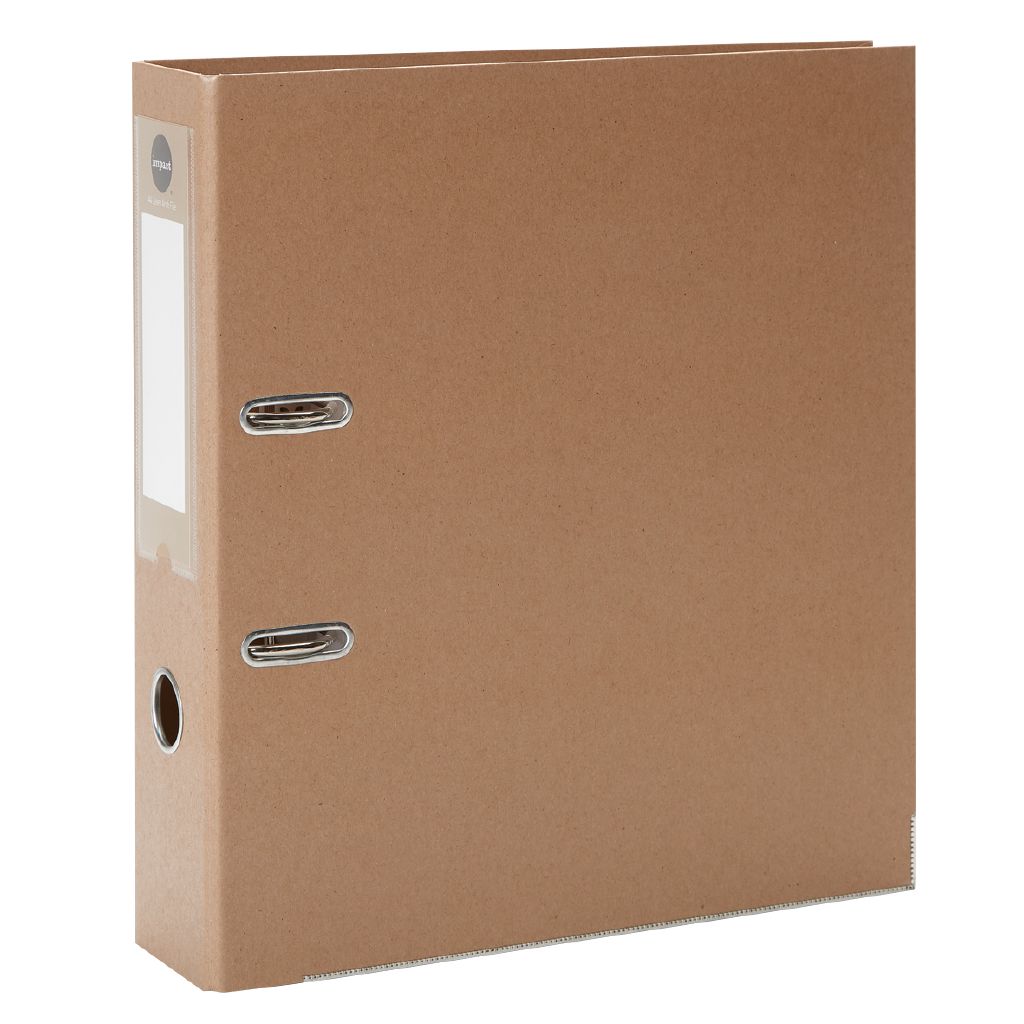 WS Lever Arch File With Label Holder A4 Kraft A4 | The Warehouse