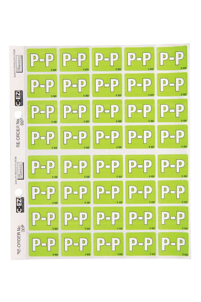 Filecorp Coloured Labels P Green Mid Green Mid | The Warehouse