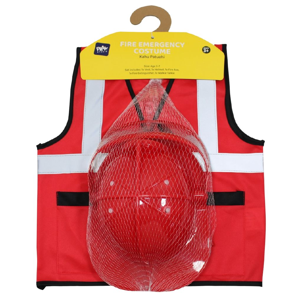 Play Studio Fire Emergency Costume Vest With Accessories | The Warehouse