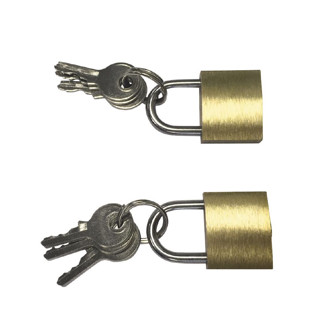 Samson Brass Padlock 20mm 2 Pack | The Warehouse