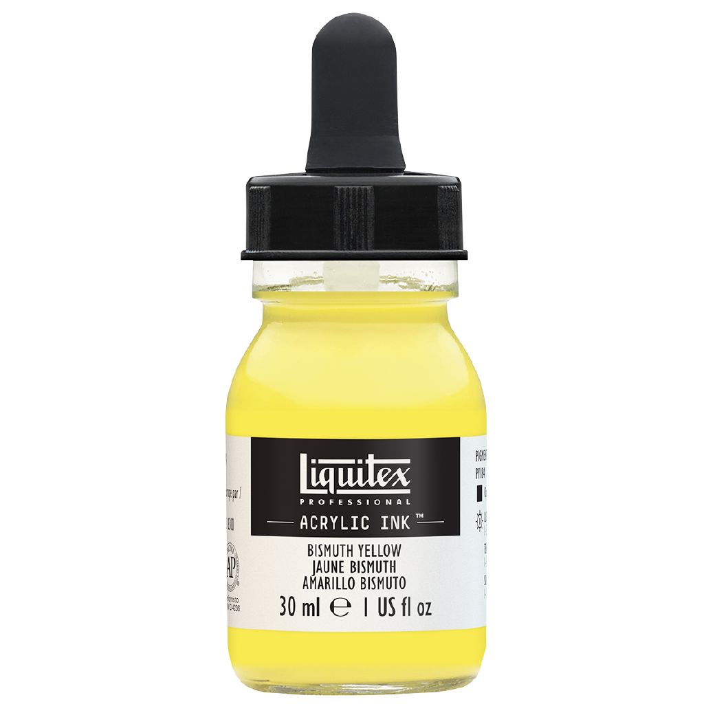 Liquitex Acrylic Ink Bismuth Yellow 30ml Yellow Mid | The Warehouse