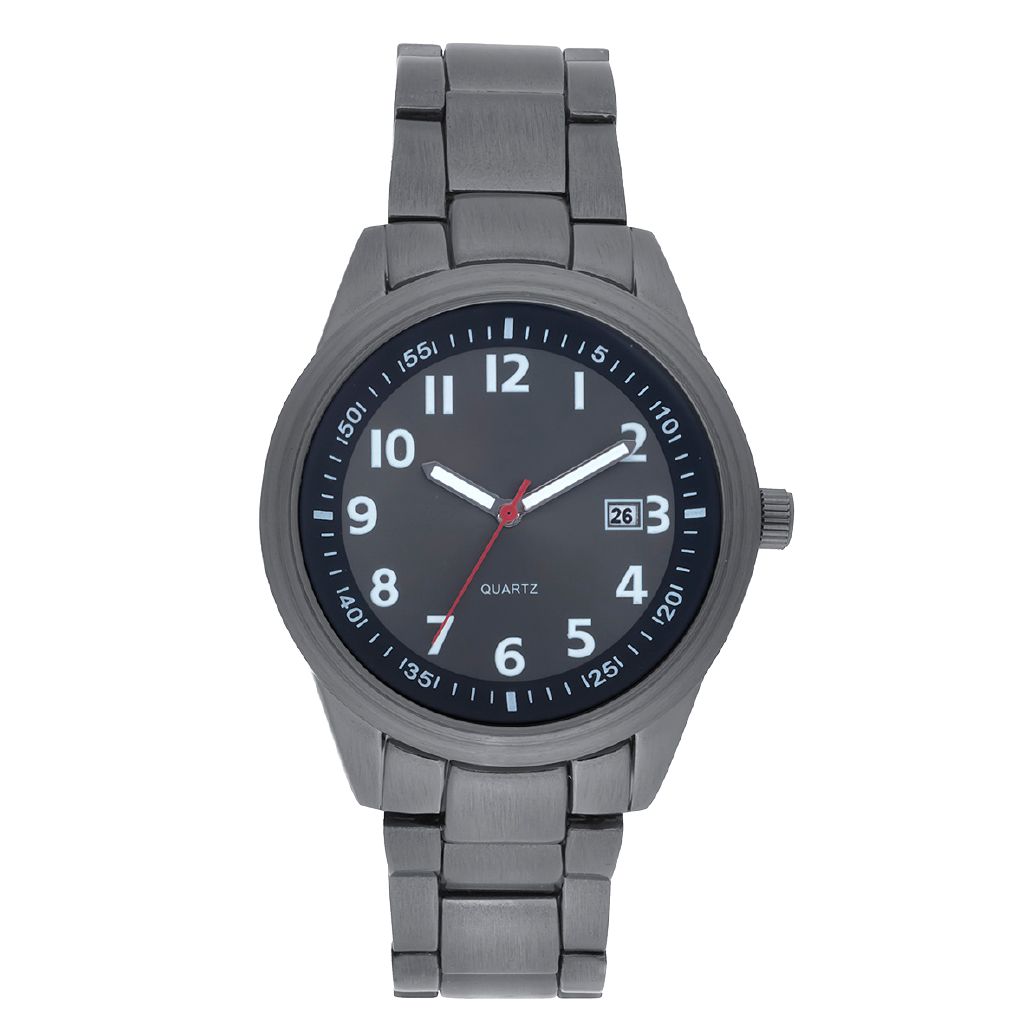 H&H Men's Analogue Watch Black Black | The Warehouse