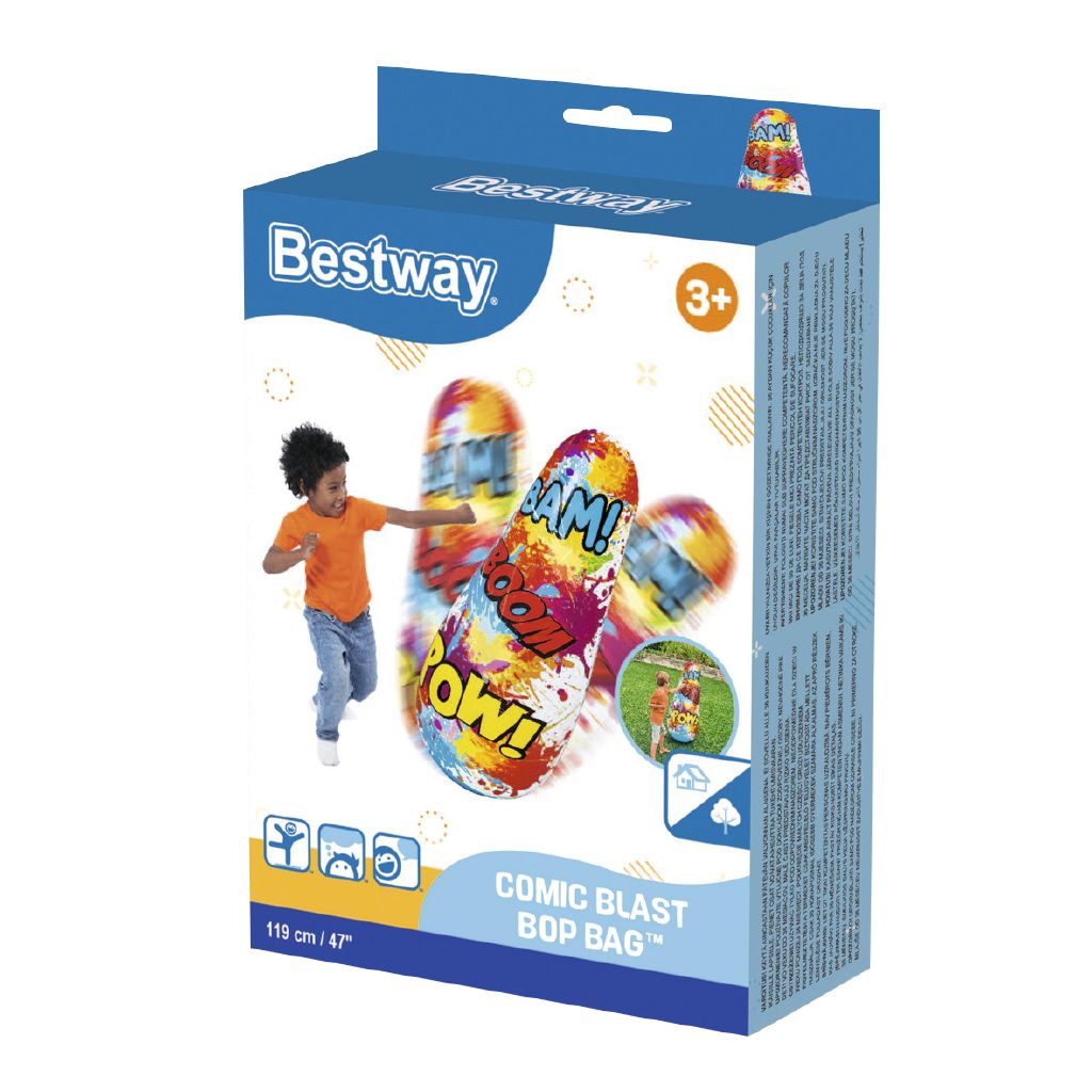Bestway Comic Blast Bop Bag 119cm | The Warehouse