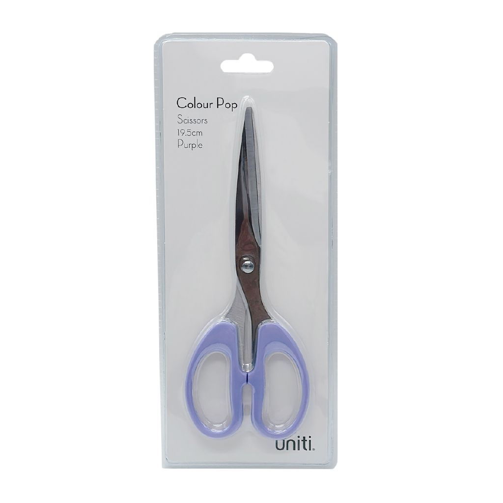 Uniti Colour Pop Scissors 19.5cm Purple Mid Purple Mid | The Warehouse