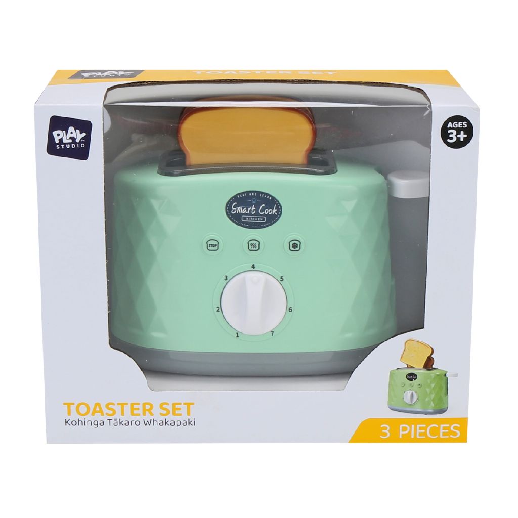 Play Studio Toaster Playset 3 Pieces | The Warehouse