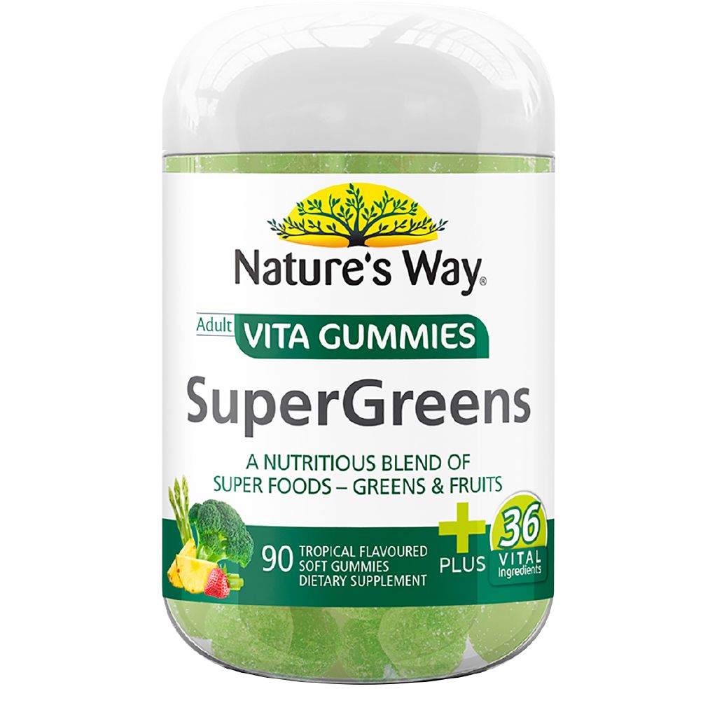 Nature's Way Adult Vita Gummies Greens 90s | The Warehouse