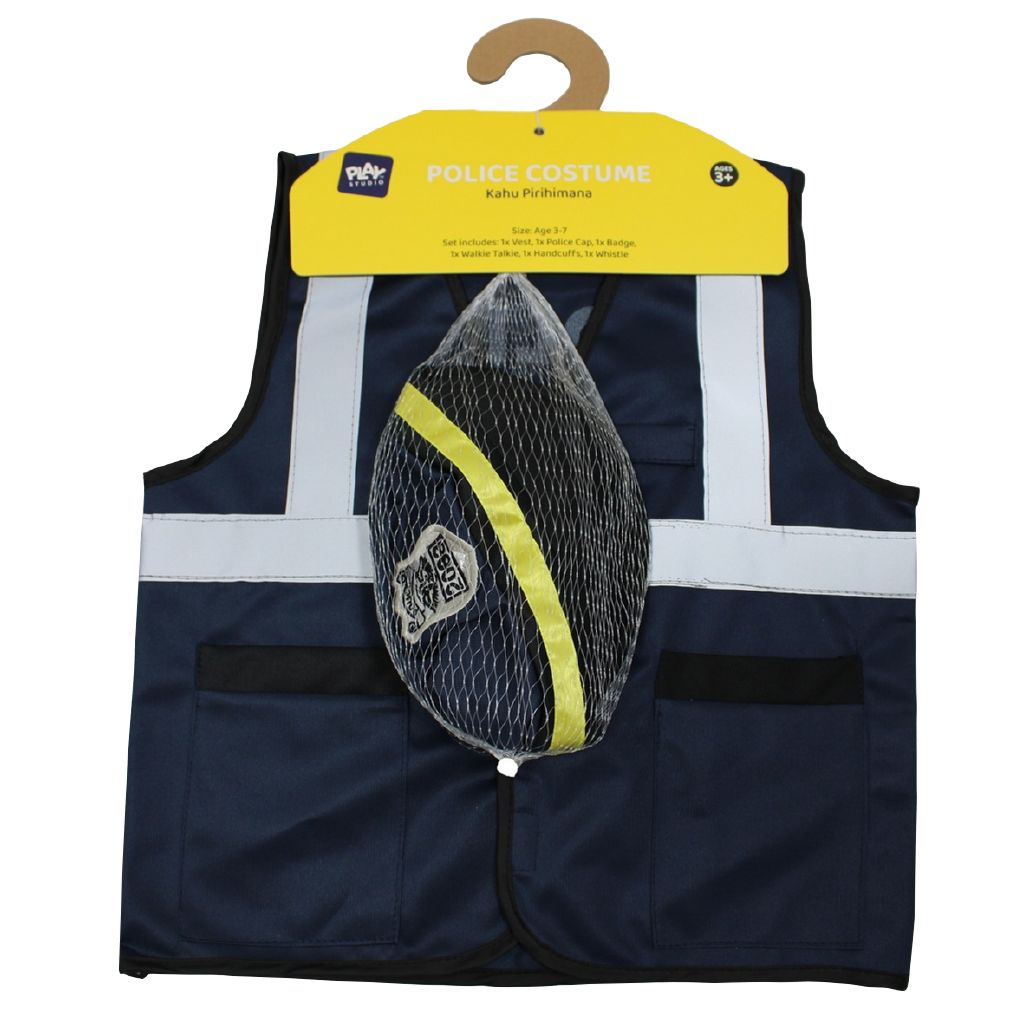 Play Studio Police Costume Vest With Accessories | The Warehouse