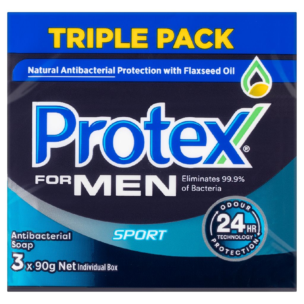 Protex Bar Soap for Men 90g 3 Pack | The Warehouse