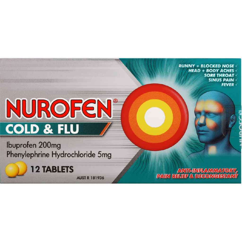 Nurofen Cold & Flu PE Tablets Limit of 2 Per Customer | The Warehouse