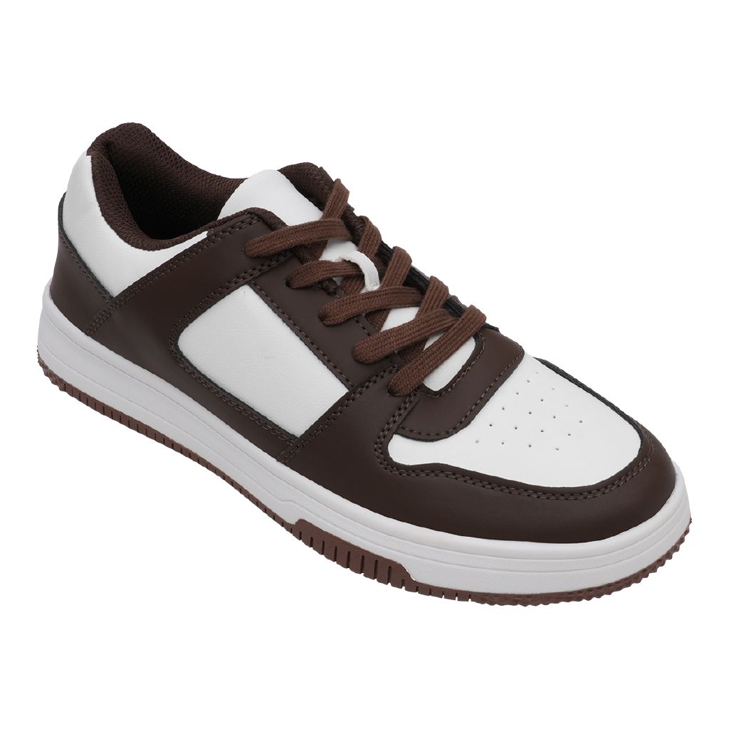 H&H Men's Two Tone Skate Shoes Brown Dark | The Warehouse
