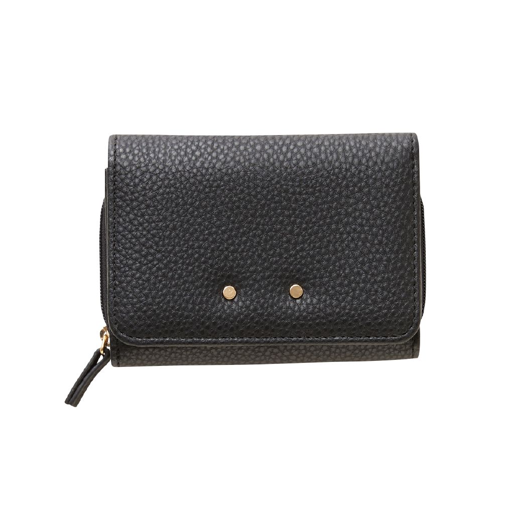 H&H Small Zip Purse Black | The Warehouse