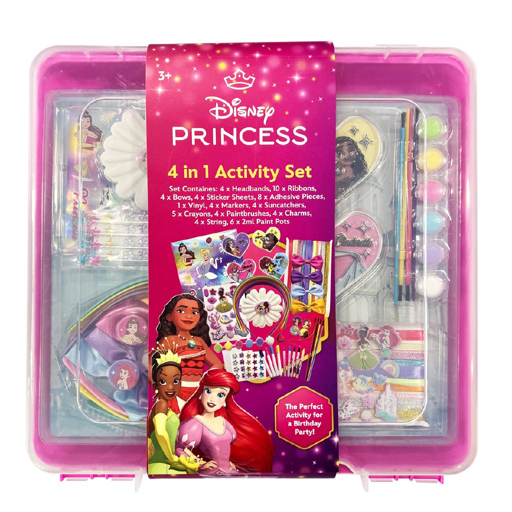 Disney Princess 4 In 1 Activity set | The Warehouse