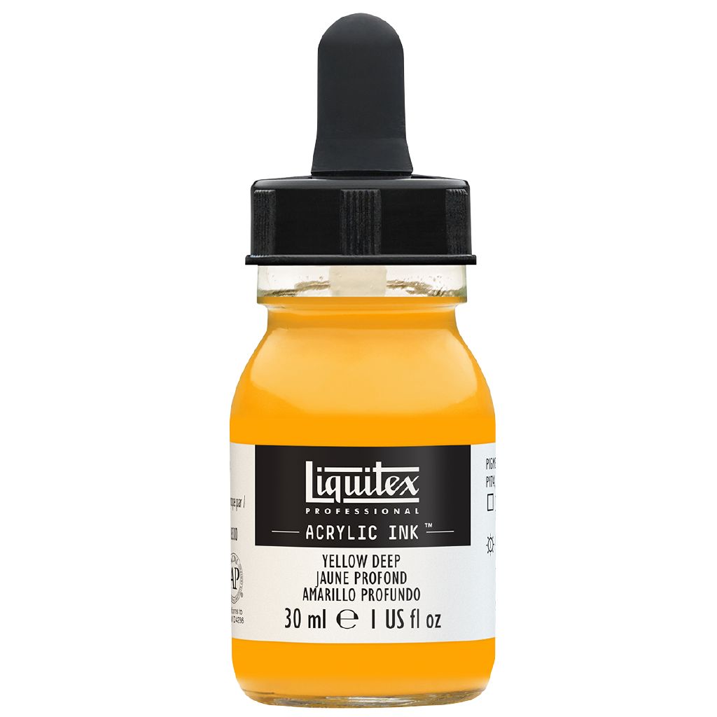 Liquitex Acrylic Ink Yellow Deep 30ml Yellow Mid | The Warehouse
